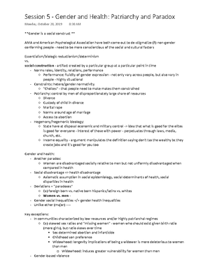 Lecture 2 - Social Class, SES, and Social Gradient in Health Professor ...