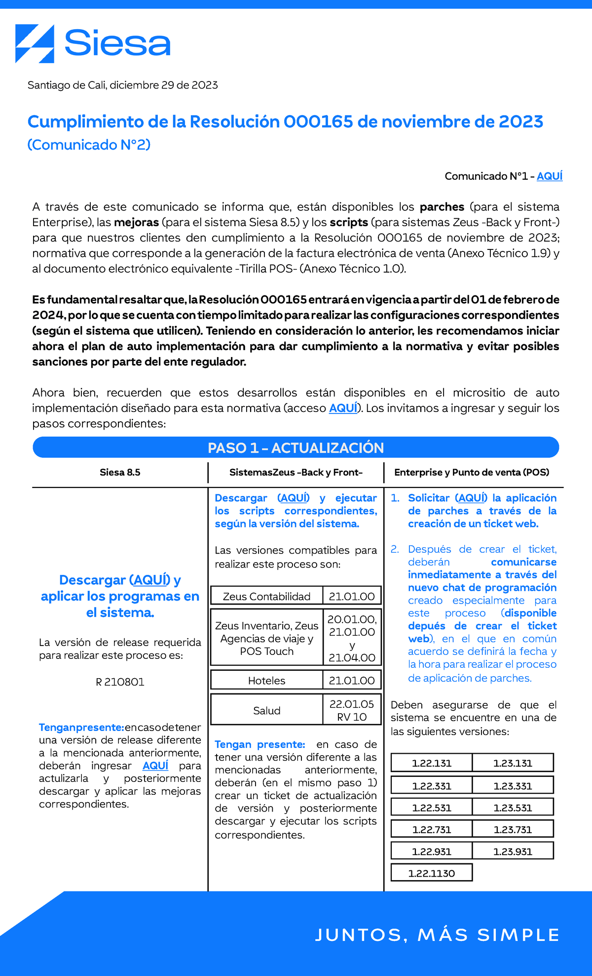 Comunicados N°2-Cumplimiento-de-la-Resolucion-000165-de-noviembre-de ...