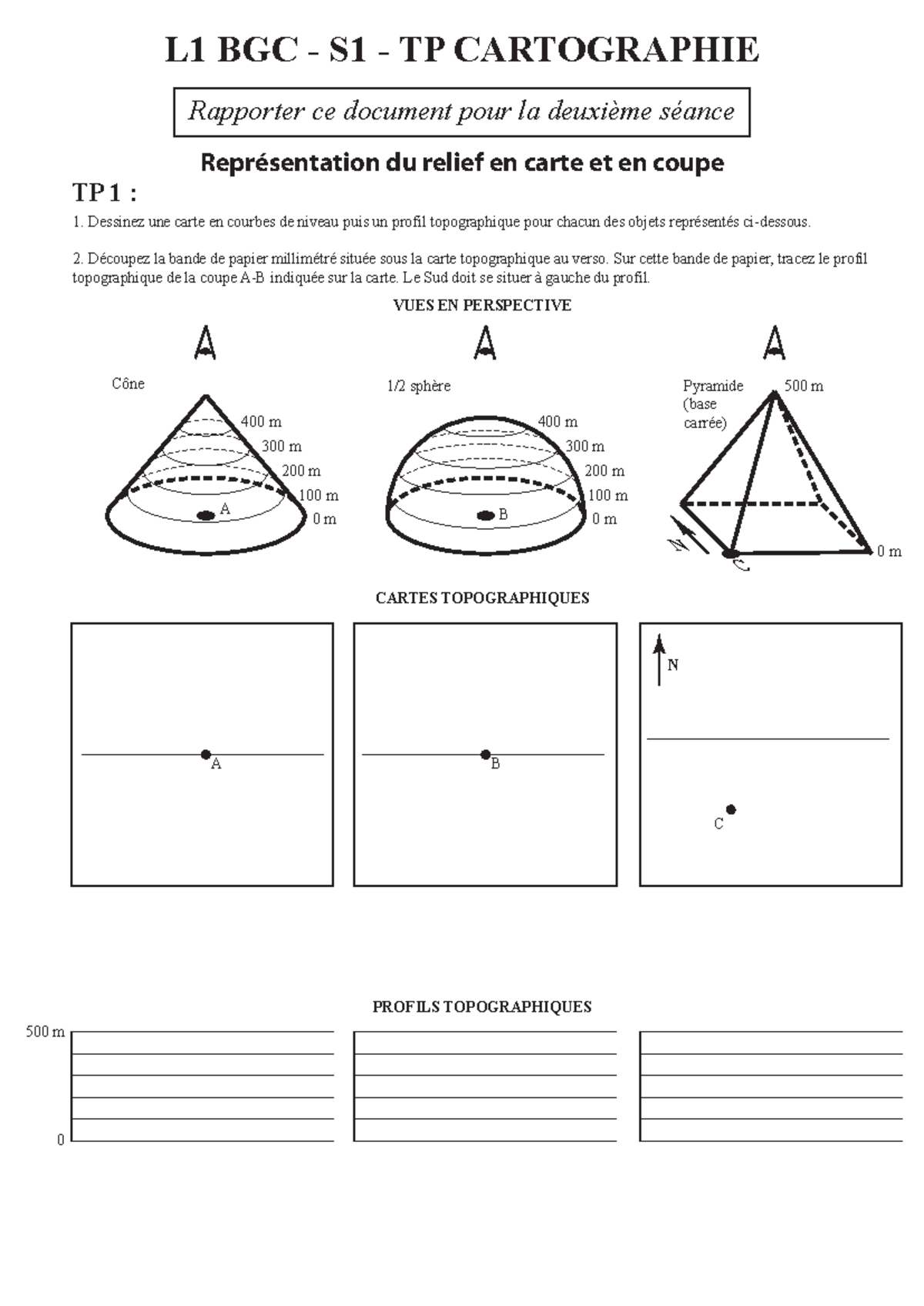 TP_carto_1-2_énoncé-rectoverso.pdf - L1 BGC - S1 - TP CARTOGRAPHIE 1. Dessinez une carte en ...