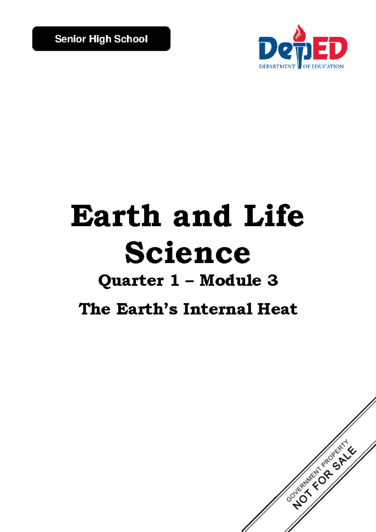 Q1-Module-3 - Module that help you learn more about science - Earth and ...