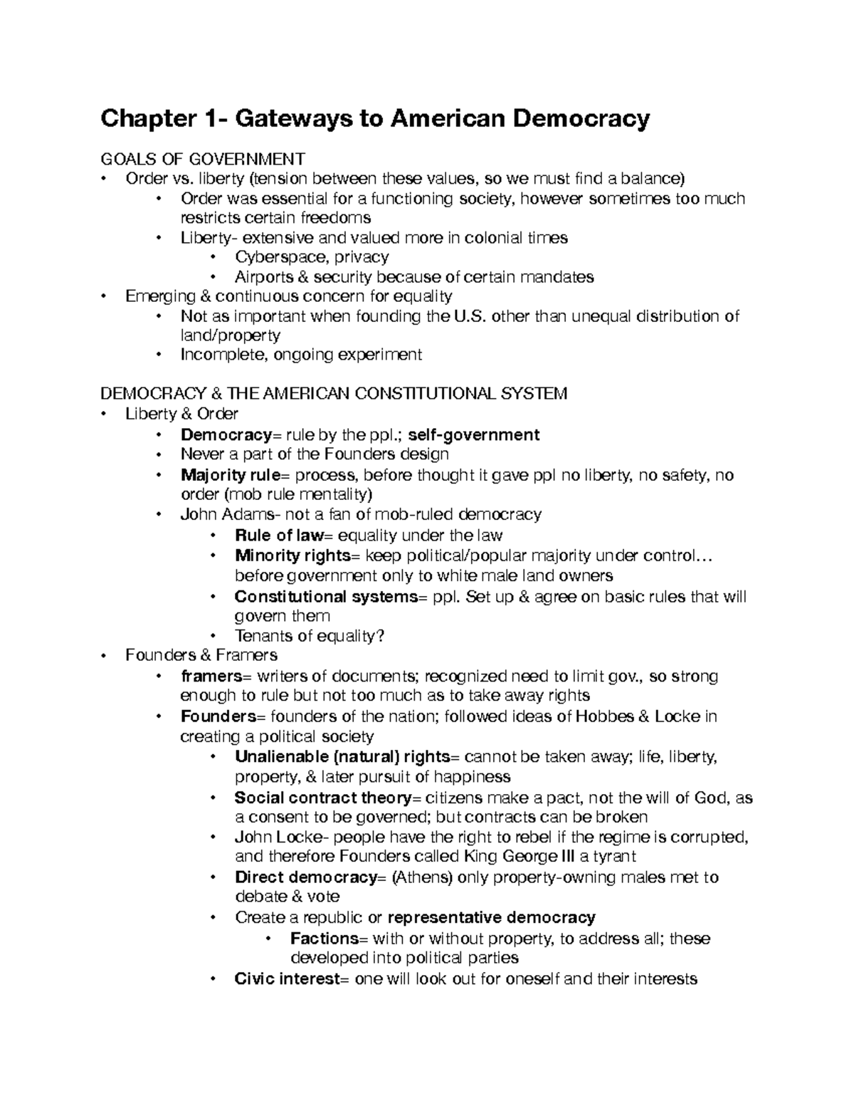 Chapter 1- American gateways to democracy - Chapter 1- Gateways to ...