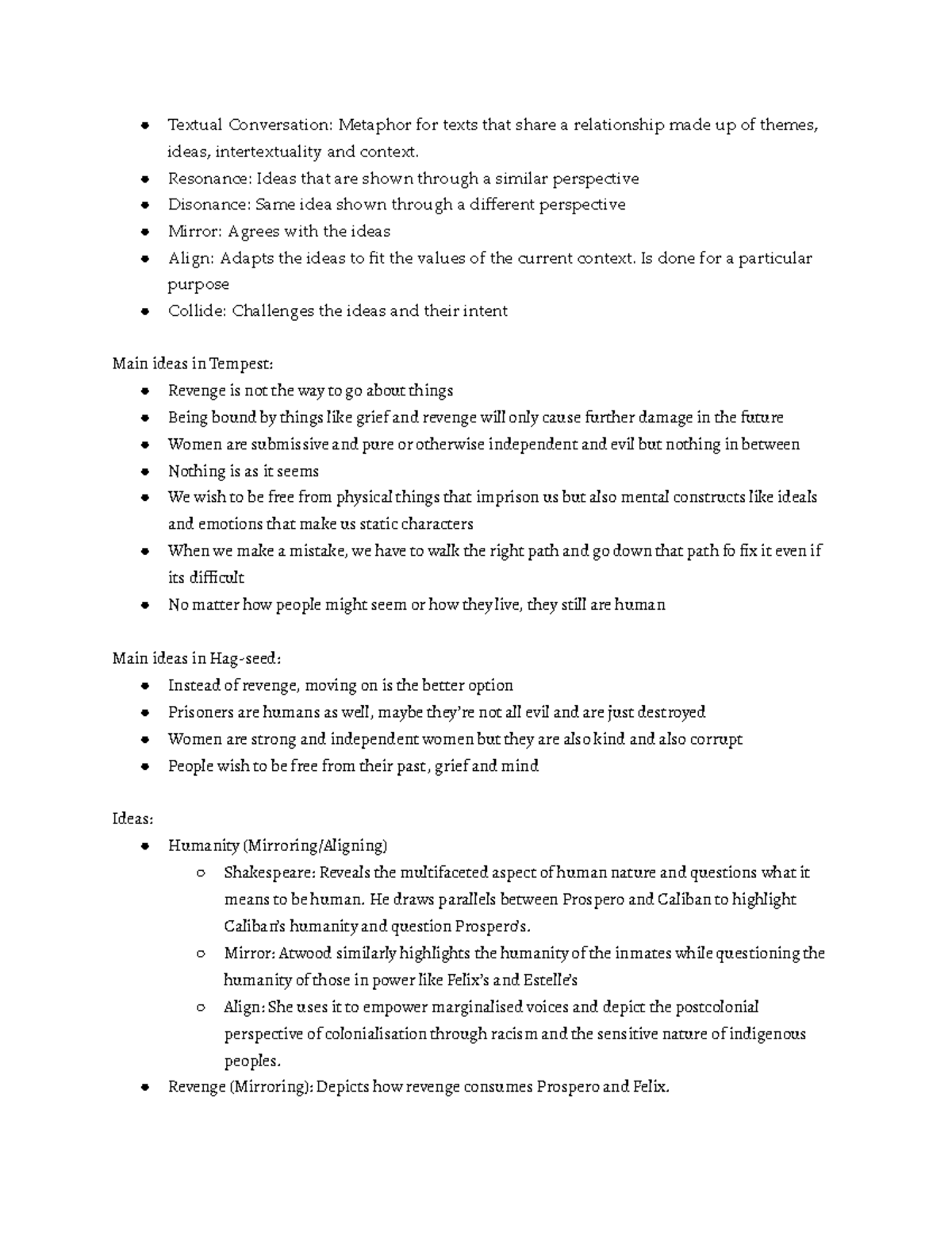 Tempseed Ideas - Textual Conversation: Metaphor for texts that share a ...