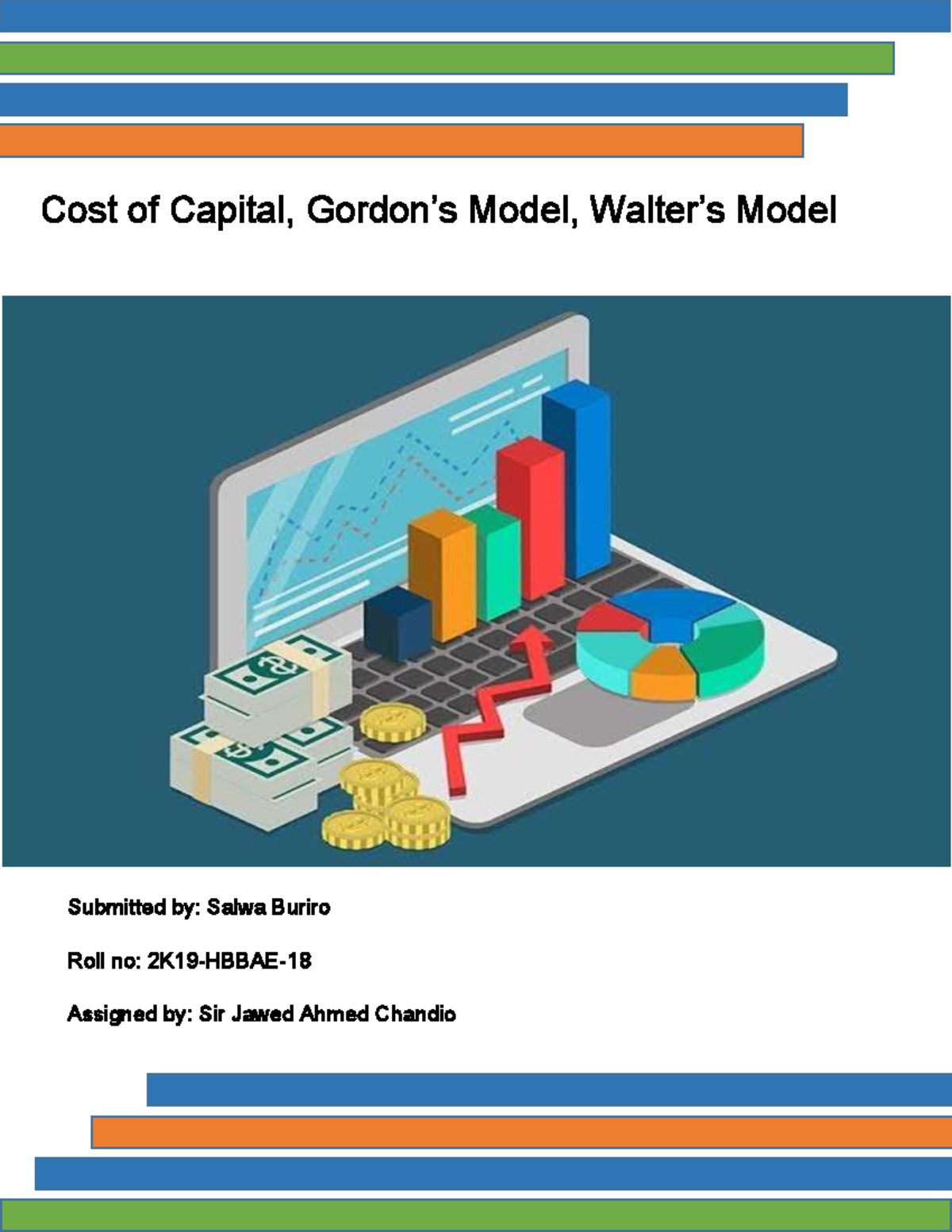 Financial management assignment - Cost of Capital, Gordon’s Model ...