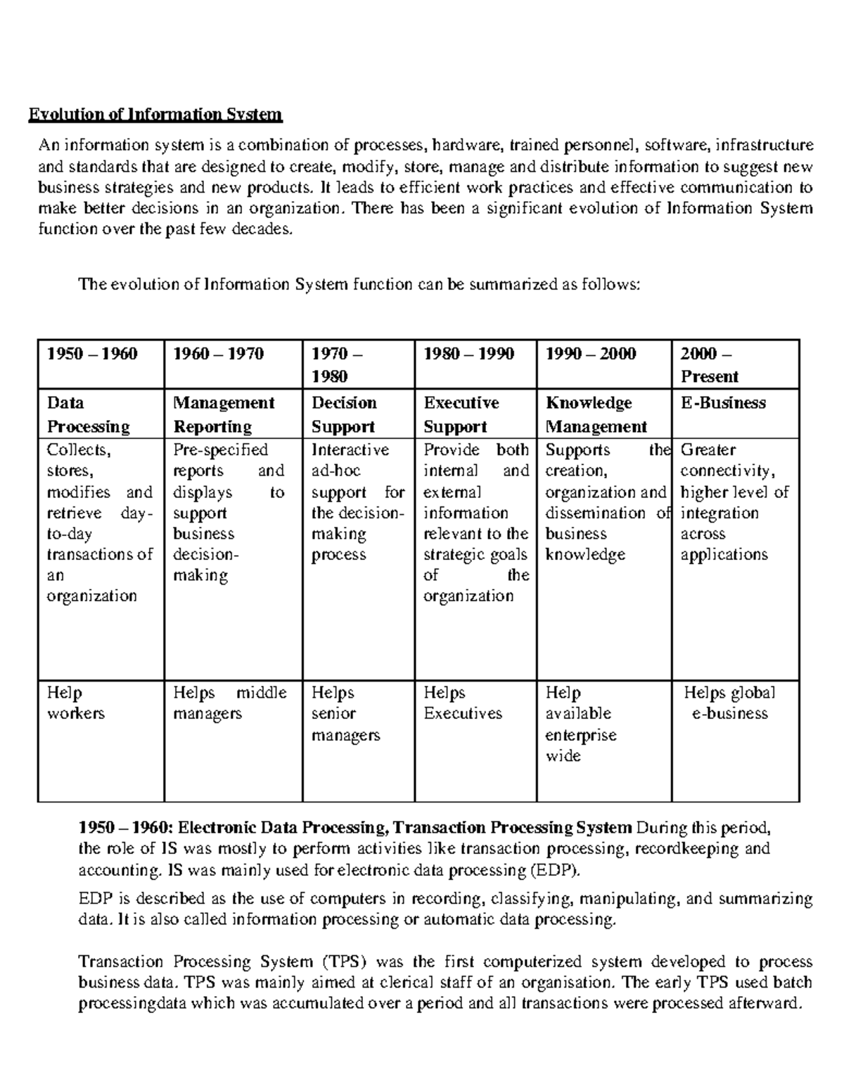 Km module 1 removed - Its very uselful for you - Evolution of ...
