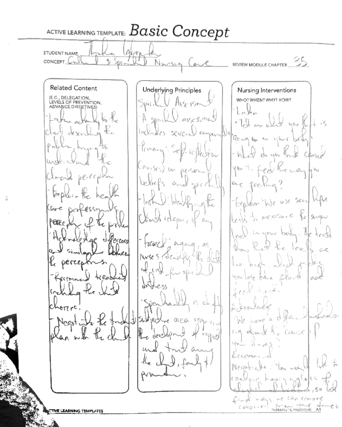 Mental Health Remediation Template 2 - ACTIVE LEARNING TEMPLATE: Basic ...