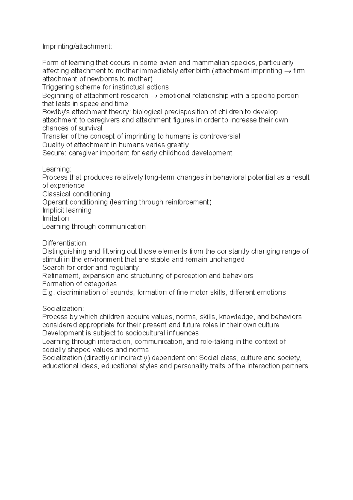 Imprinting - Social Psychology - Imprinting/attachment: Form of ...