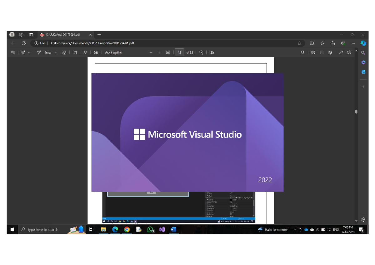 Screenshot (303) - assigment - K.K.R 00179691 x File D Draw Ask Copilot 12 of 32 CD Microsoft ...