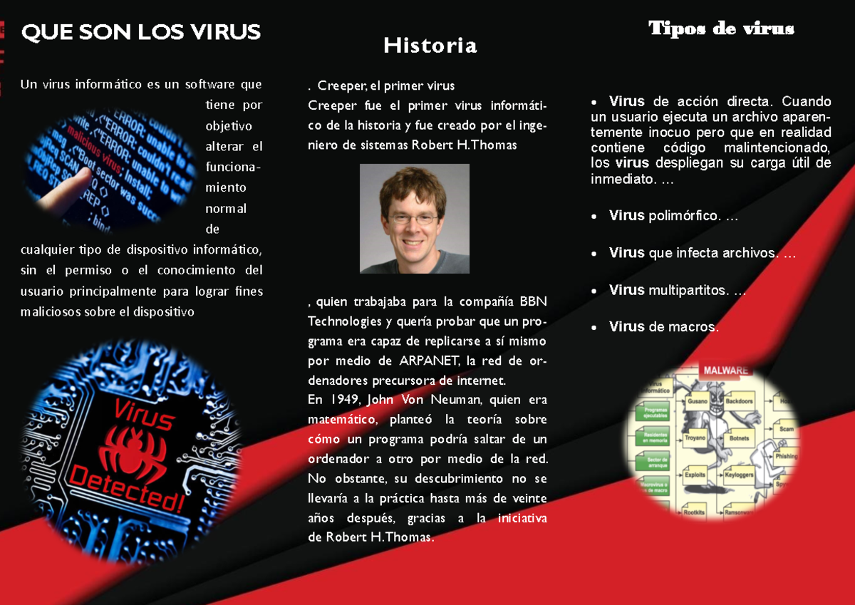 Trptico - Jdjdnrkrk - . Creeper, el primer virus Creeper fue el primer ...
