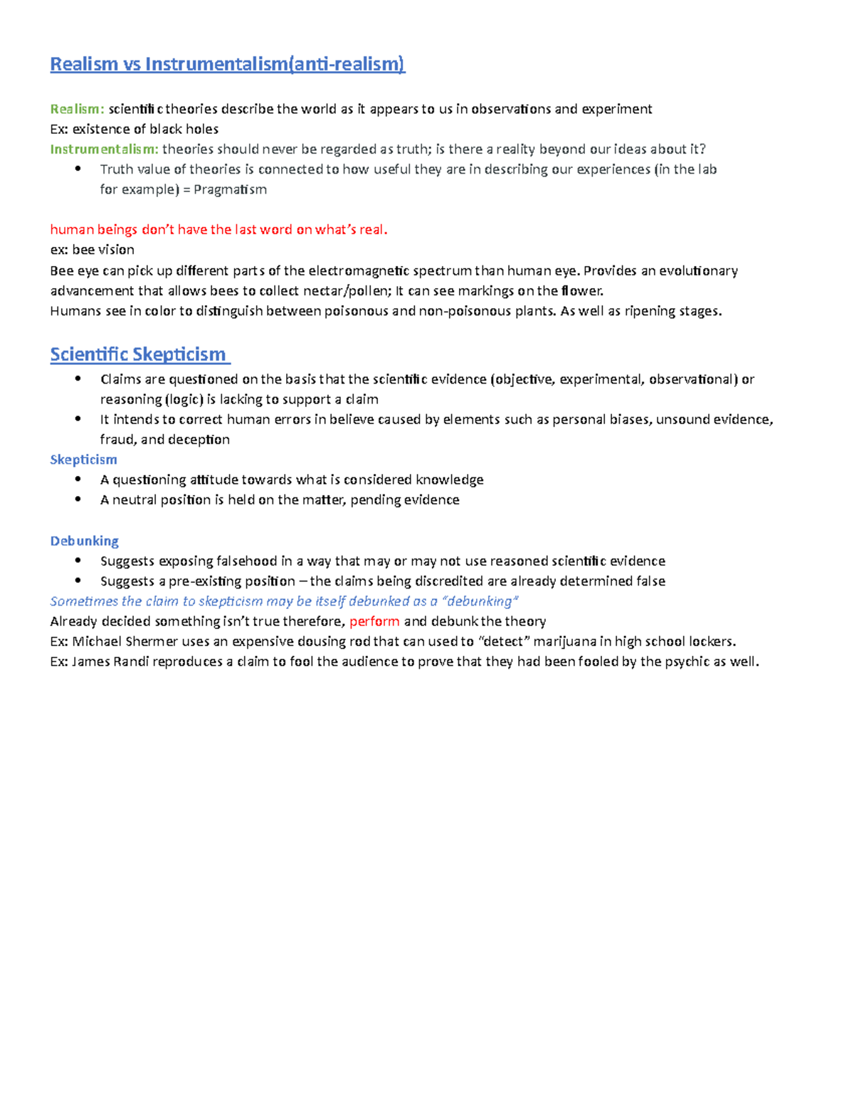 P3 - Realism vs Instrumentalism(anti-realism) in pseudoscience ...
