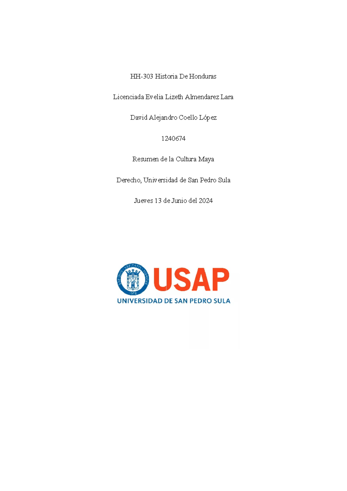 Coello david Tarea 5 Cultura Maya - HH-303 Historia De Honduras ...