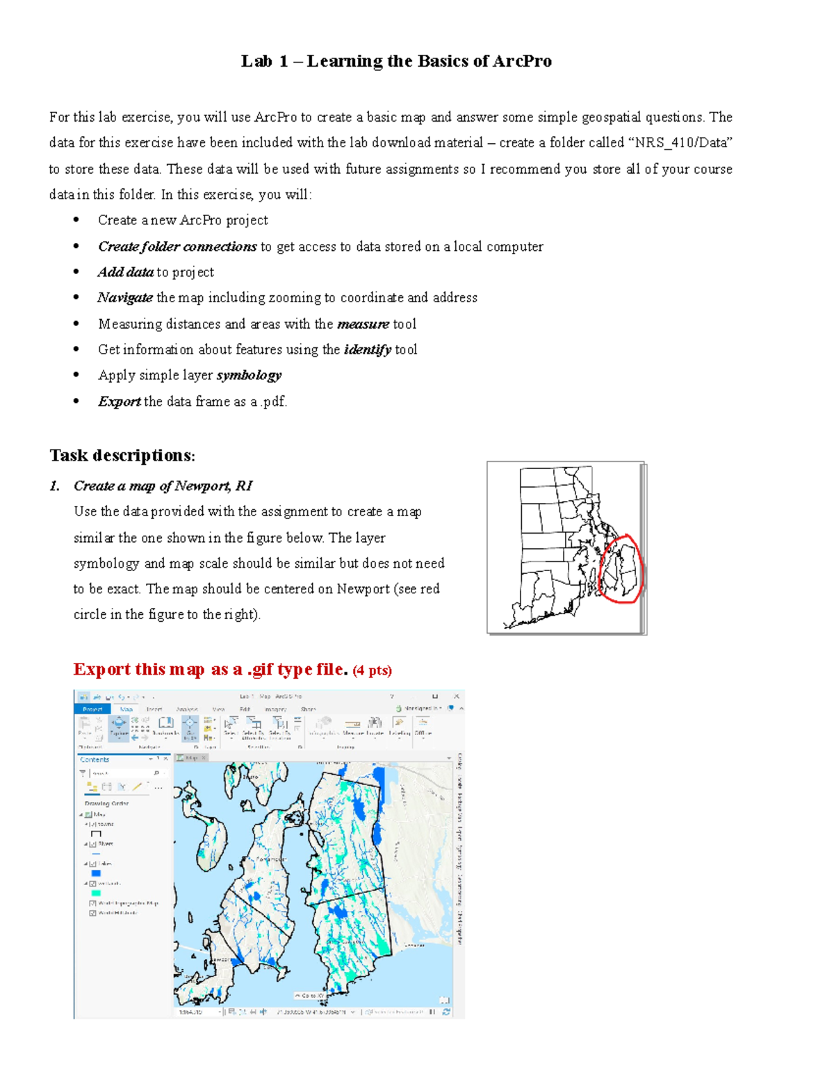 Lab 1 - The Basics of Arc Pro - Lab 1 – Learning the Basics of ArcPro ...