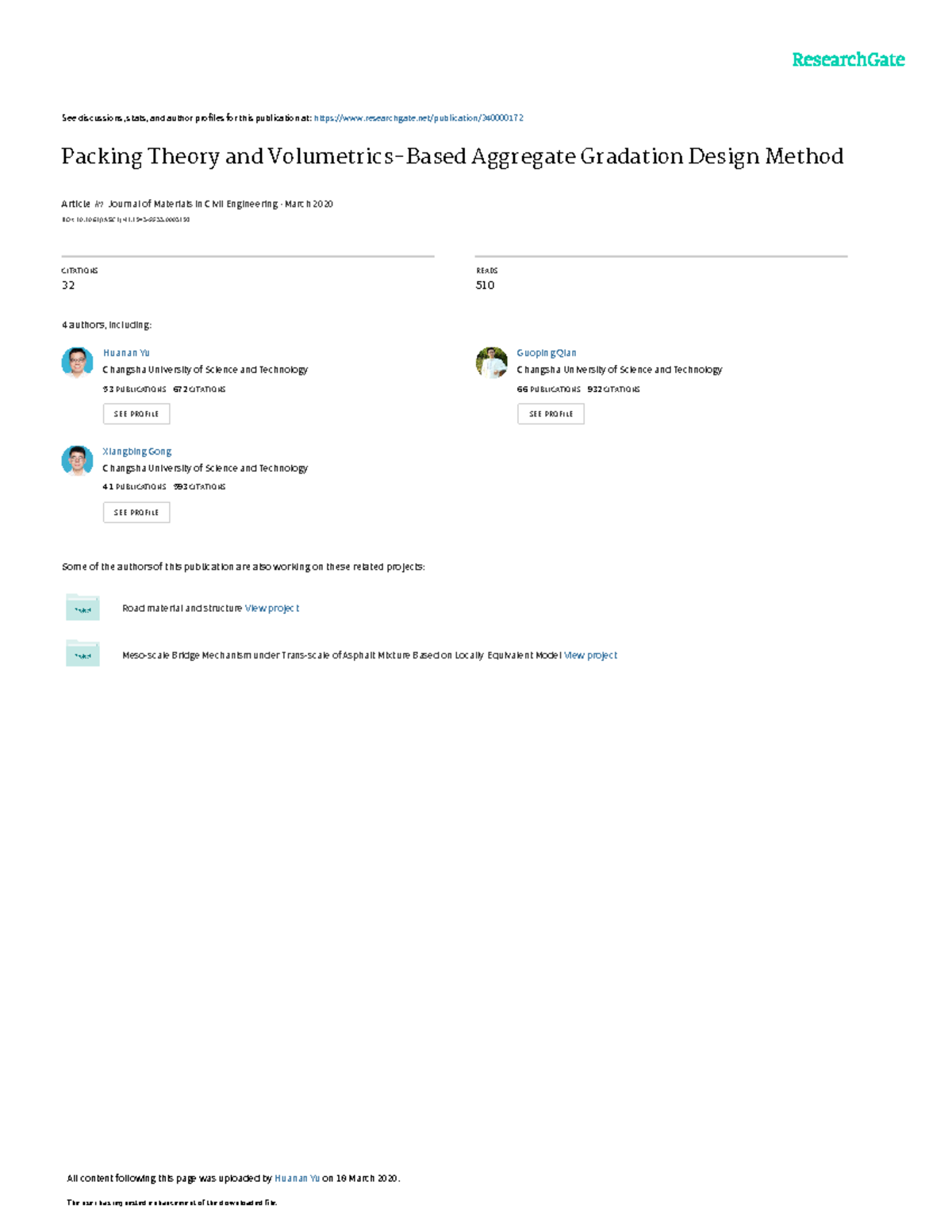 Packing Theoryand Volumetrics-Based Aggregate Gradation Design Method ...