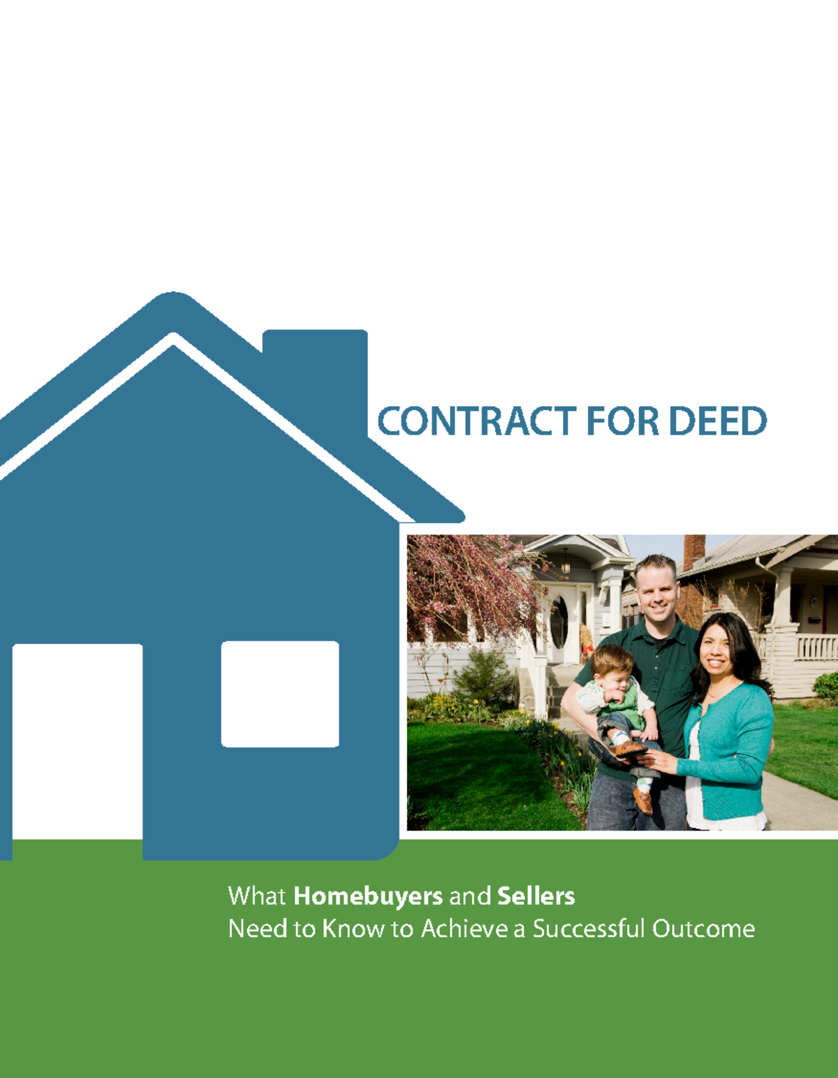 Sample Contract For Deed CONTRACT FOR DEED What Homebuyers And