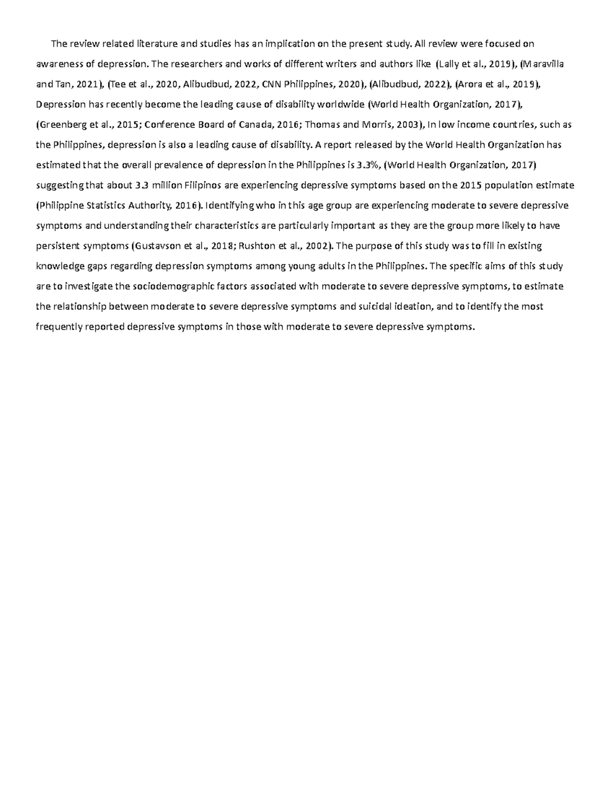 Synthesis - The review related literature and studies has an ...