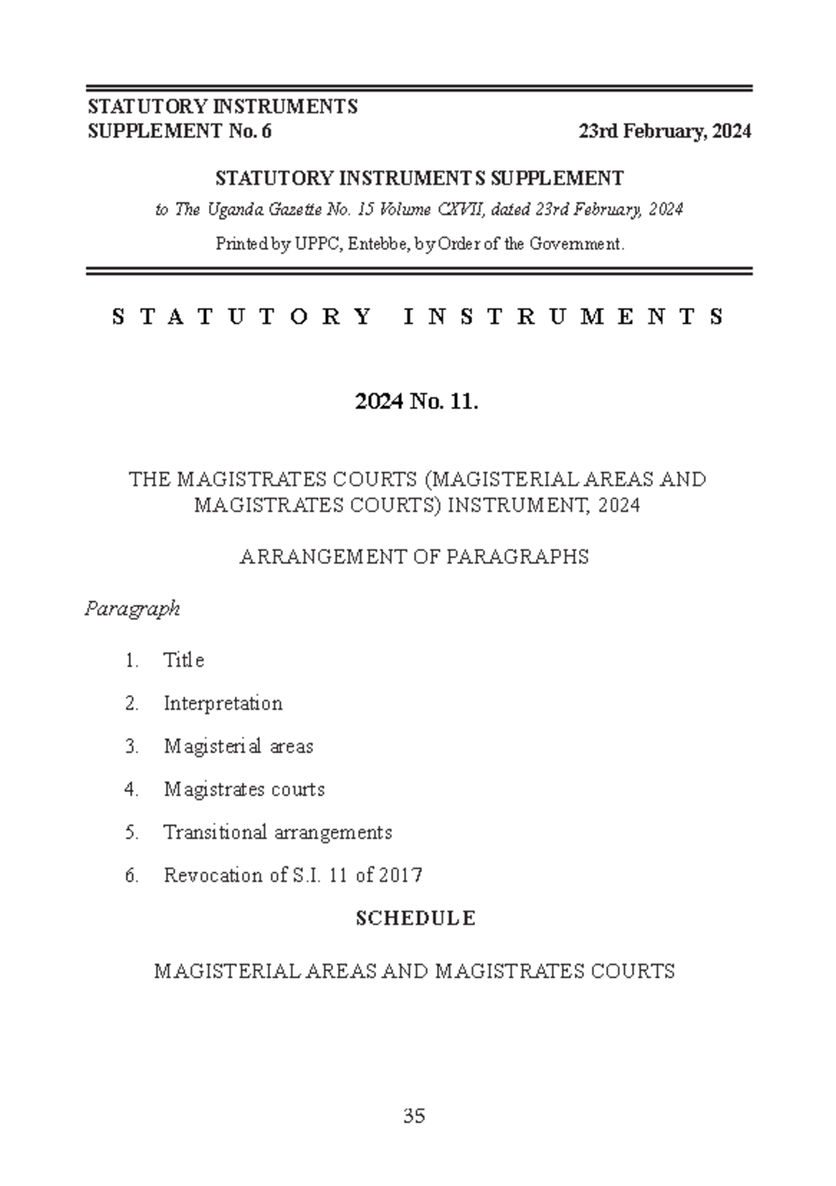 Magistrates Courts (Magisterial Areas and Magistrates Courts ...