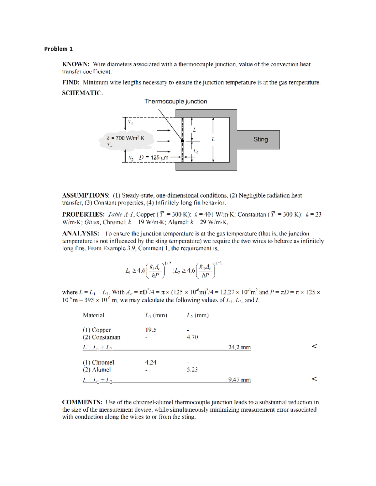 Homework 5 Solutions Review Problems Problem 1 Known Wire Diameters Associated With A