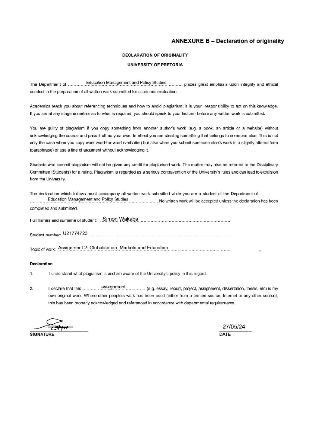 Assignment 2 - OPV 112 - Studocu