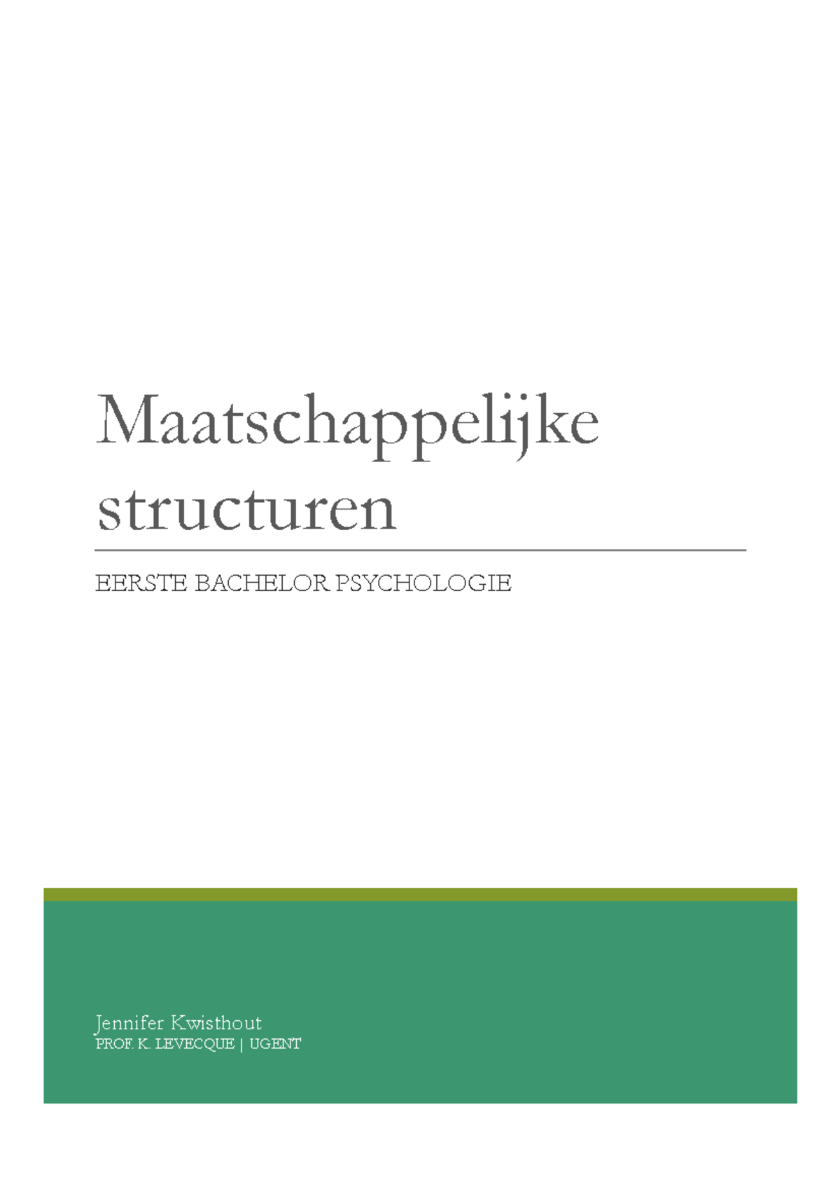 Maatschappelijke-structuren-Samenvatting jaar 2020 volledig ...