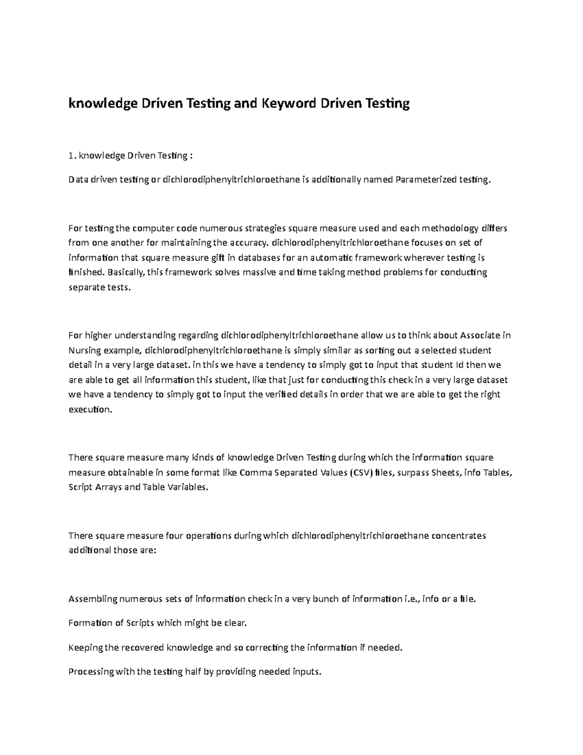 Knowledge Driven Testing And Keyword Driven Testing Knowledge Driven Testing And Keyword 7745