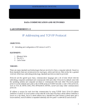 Wireshark Ethernet ARP v8 - Wireshark Lab: Ethernet and ARP v8. Supplement to Computer ...