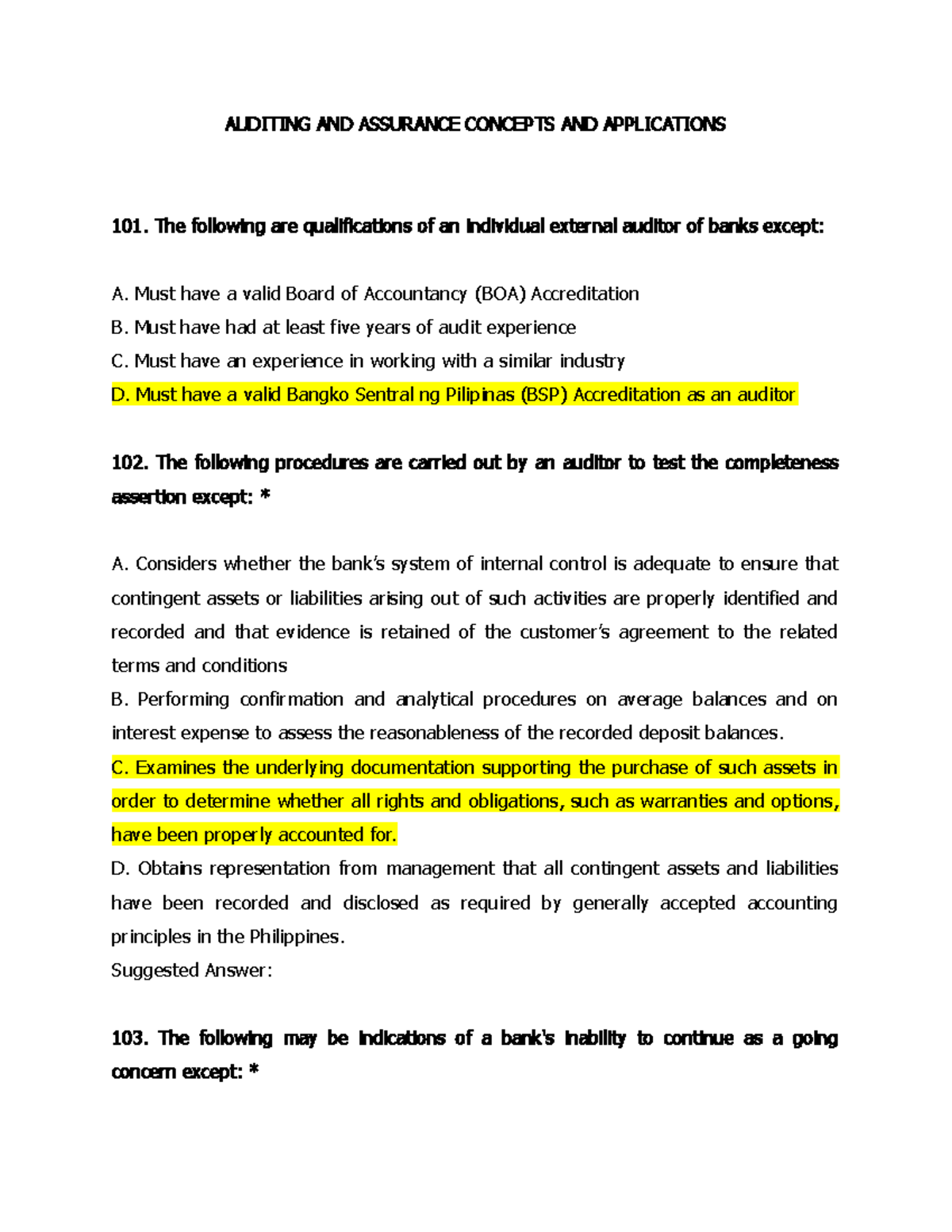 Auditing AND Assurance Concepts AND Applications - 11 - AUDITING AND ASSURANCE CONCEPTS AND ...