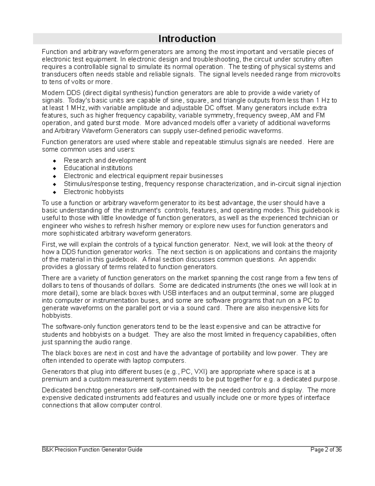 Function Generator Guidebook - ! ( ! ( - Studocu