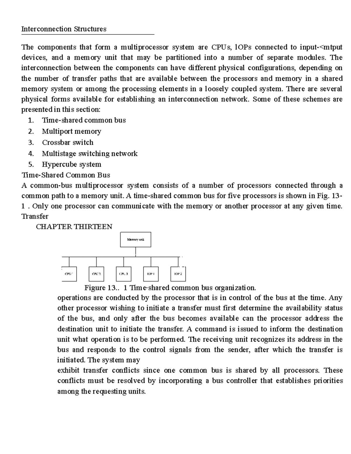 Interconnection Structures The Interconnection Between The Components Can Have Different
