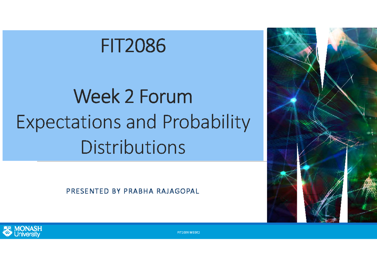 2022 S2 FIT2086 MA Forum Notes (Week 02) - with answers - FIT 2086 Week ...