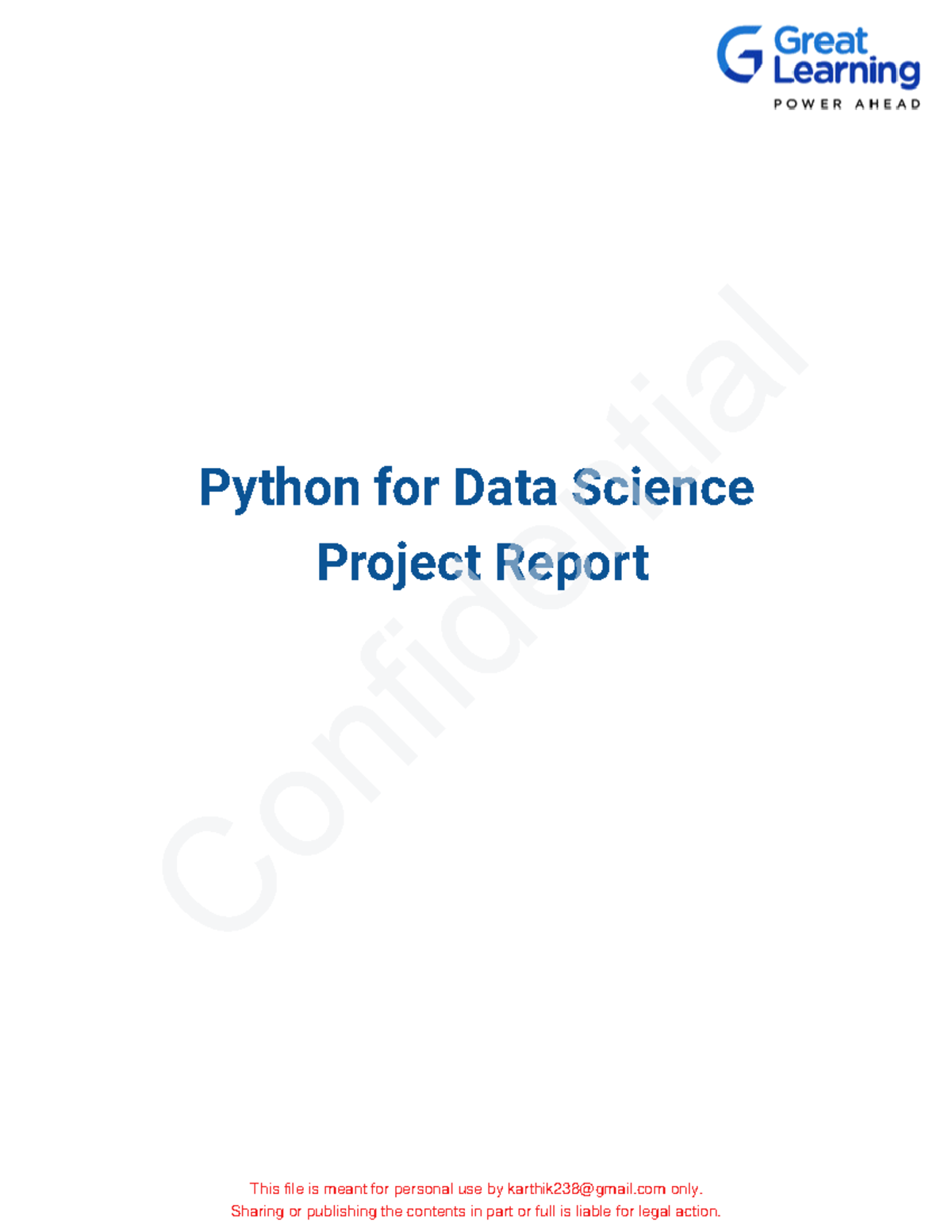 PDS Project Sample Business Report - Python for Data Science Project ...