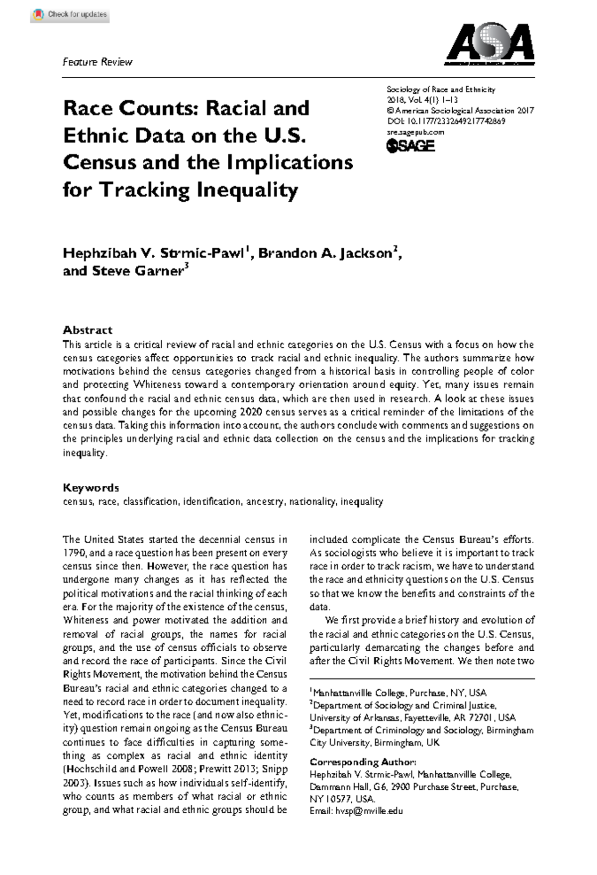 Strmic-Pawl et al. - 2018 - Race Counts Racial and Ethnic Data on the U.S. Ce - doi/10.1177 ...