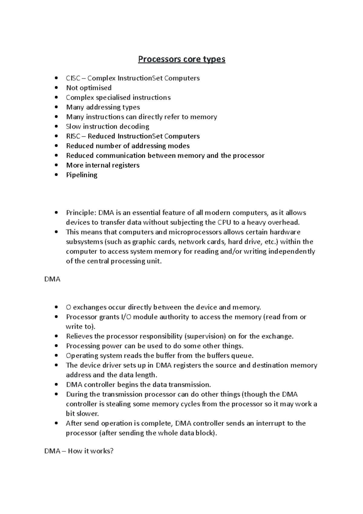 Processors core types - This means that computers and microprocessors ...