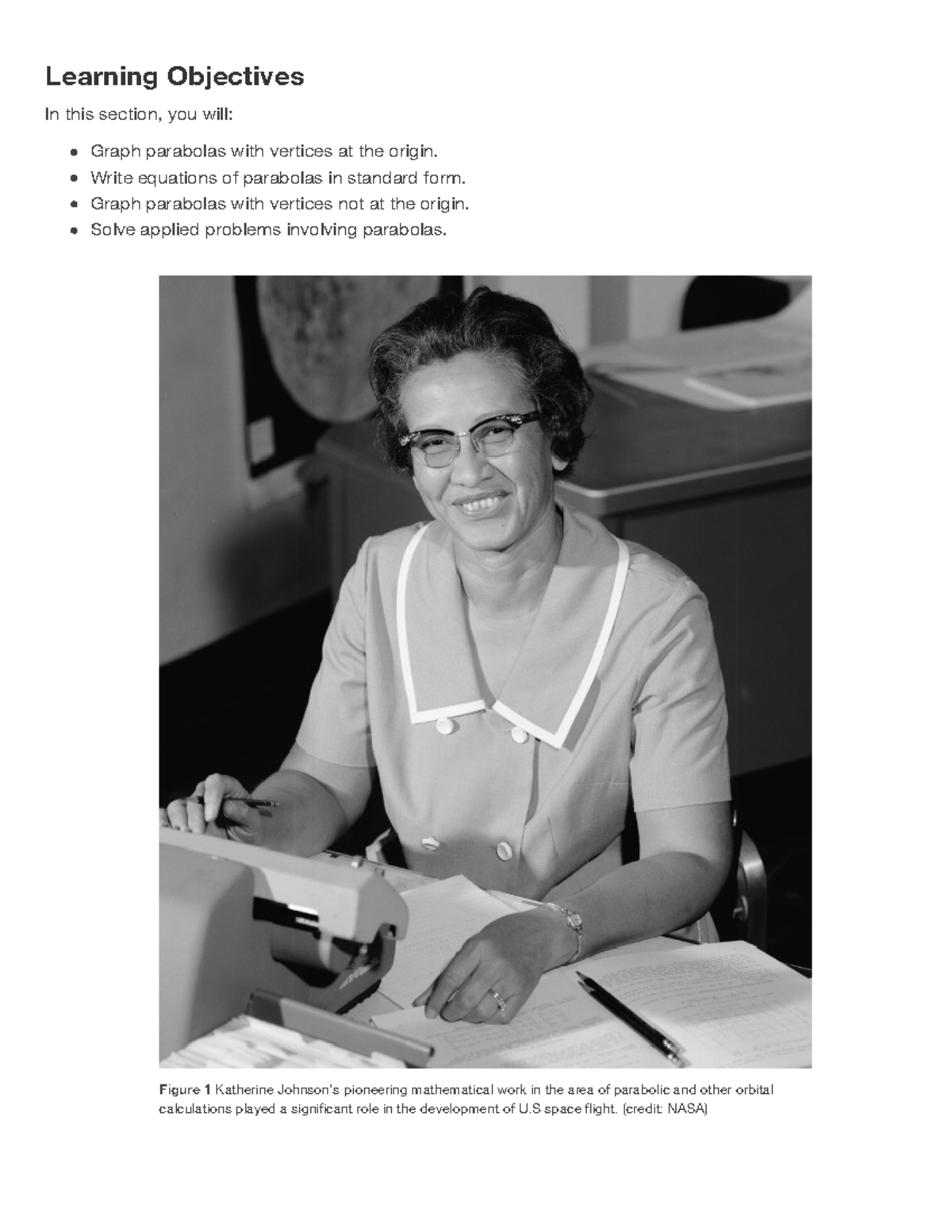 8.3 The Parabola - Learning Objectives ####### In this section, you ...