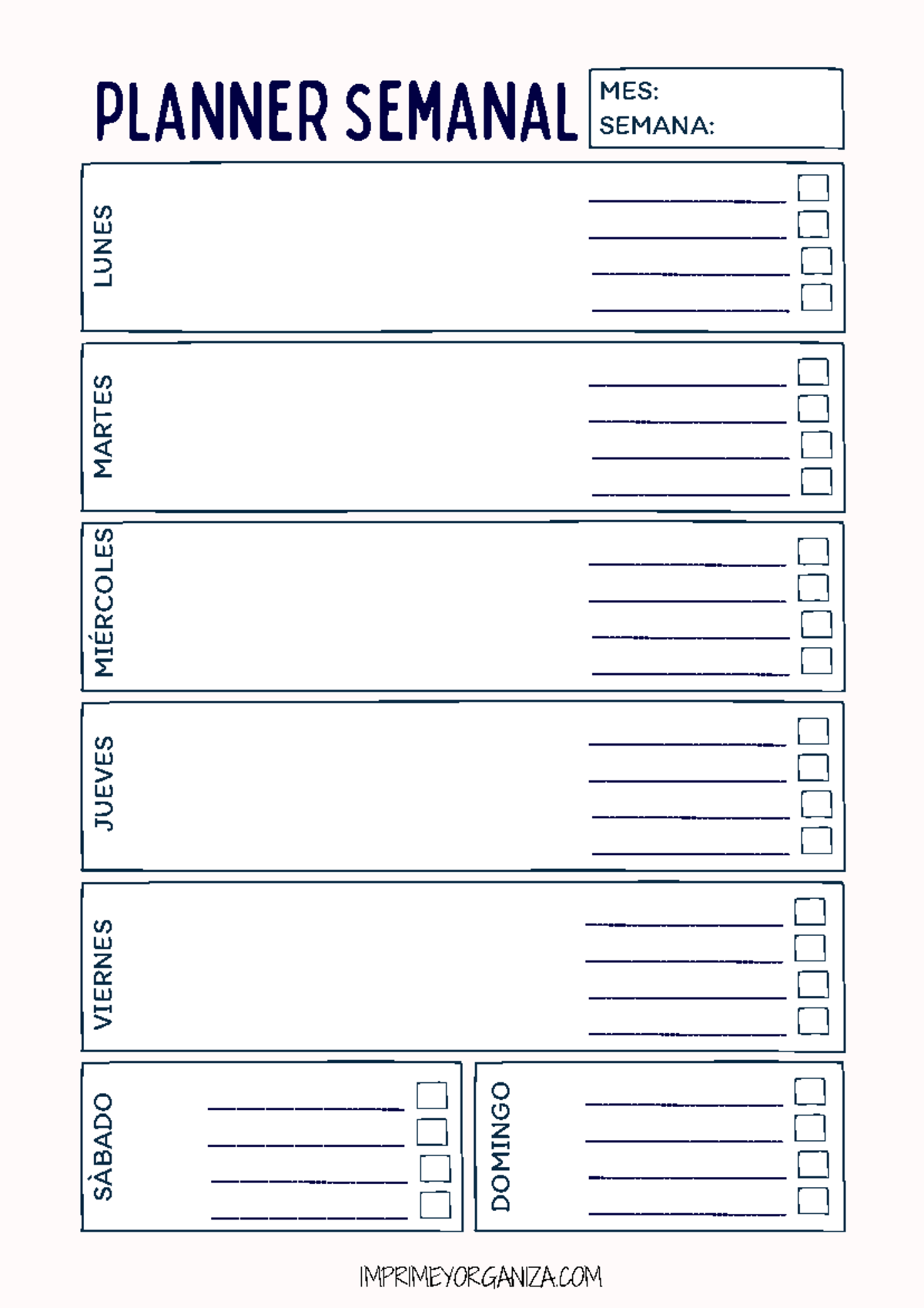 Planificador-Semanal - Matemáticas II - MIÉRCOLES MARTES LUNES VIERNES ...