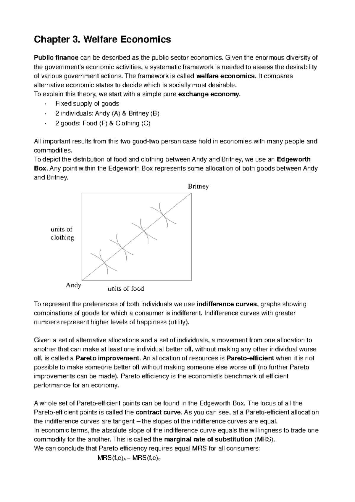 FME 323 Module 1 ( Welfare Economics) - Chapter 3. Welfare Economics ...