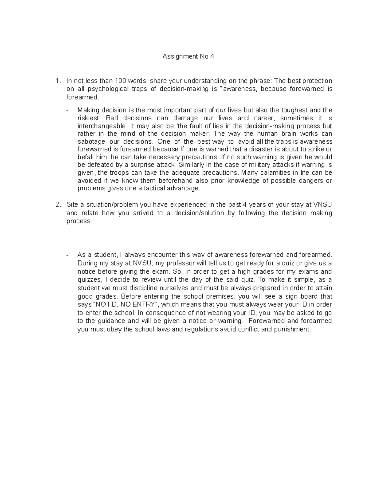 ENGINEERING MANAGEMENT - Assignment No. In not less than 100 words, share your understanding on ...