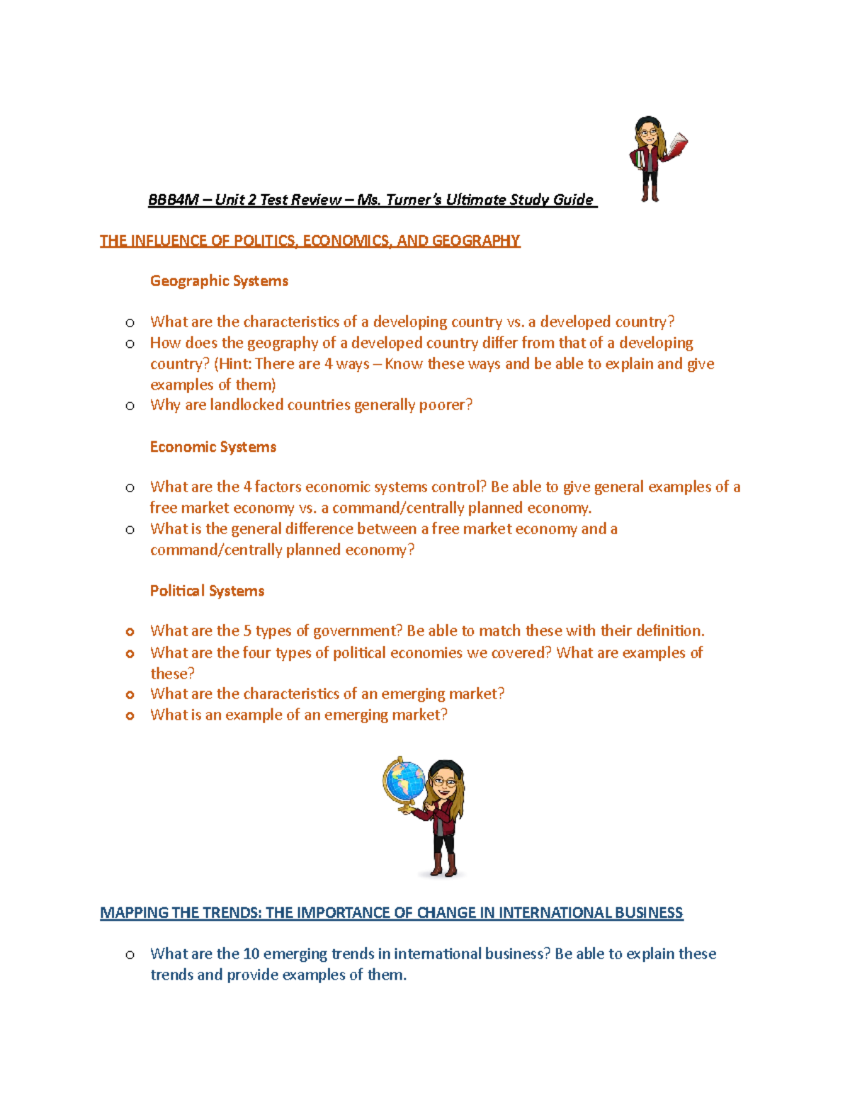 UNIT 2 TEST Review - BBB4M – Unit 2 Test Review – Ms. Turner’s Ultimate ...