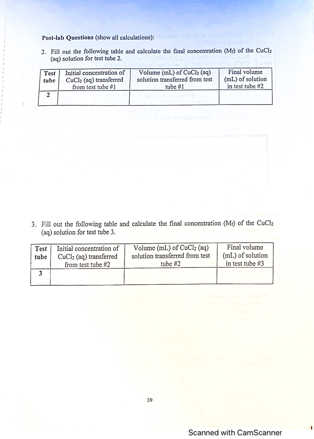 Chem 1 Exp 6 - lab report - CHEM 1101 - Studocu