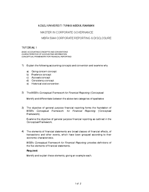 Tutorial 6 - Solution Consolidated SOFP Part 2 - TUTORIAL 6 - SOLUTIONS ...