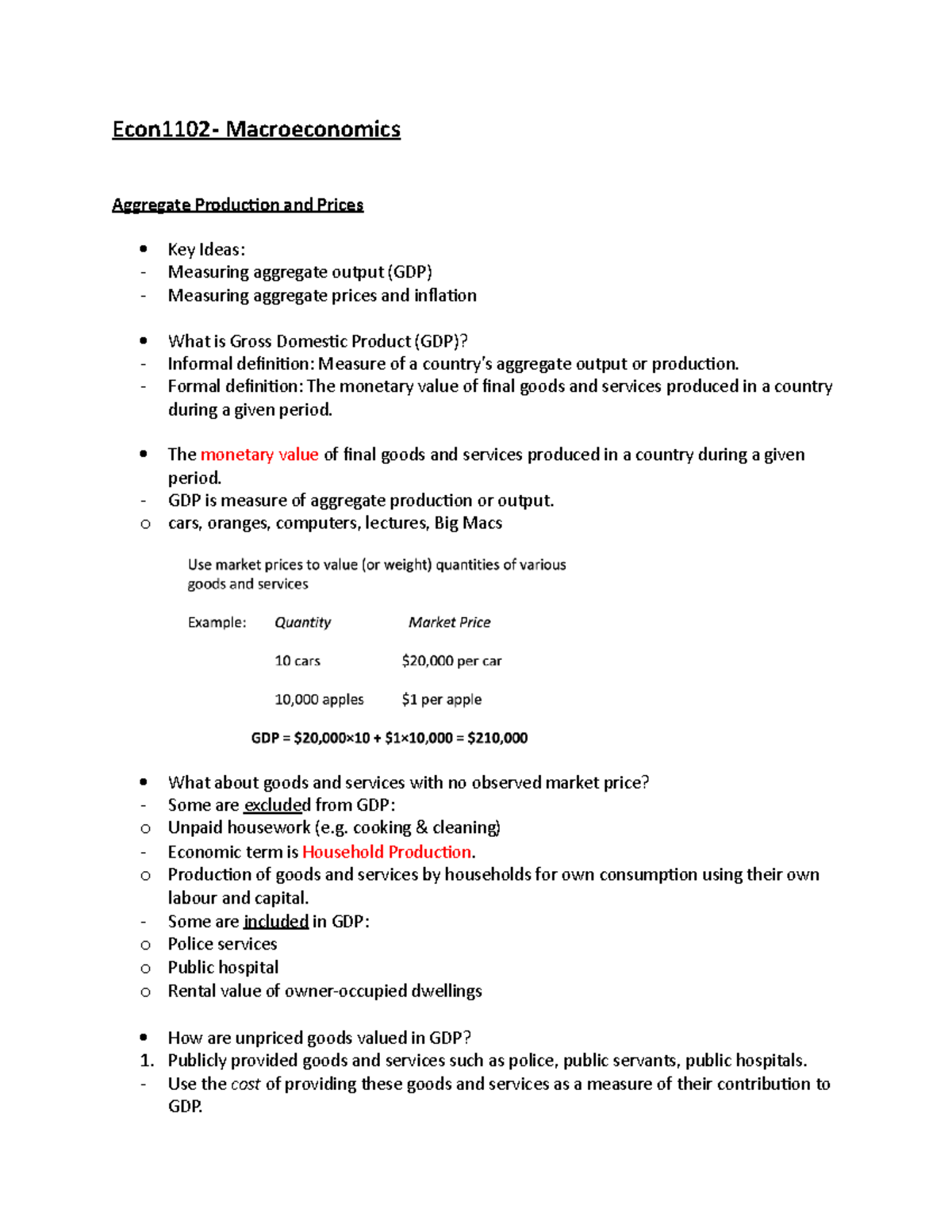 Econ1102 set1-10 detailed analysis from lecture slides - Econ1102 ...