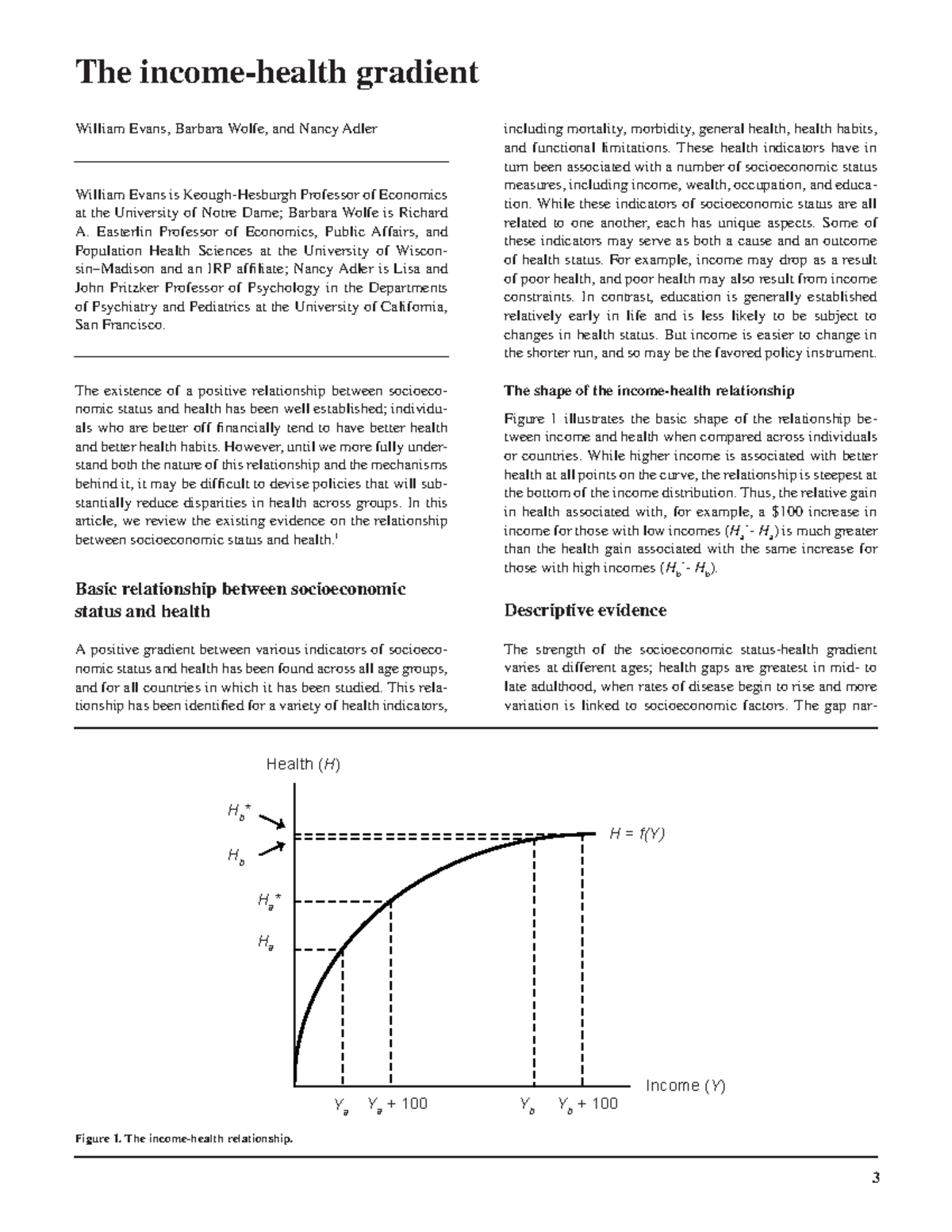 Foc301b - Paper - The income-health gradient including mortality ...