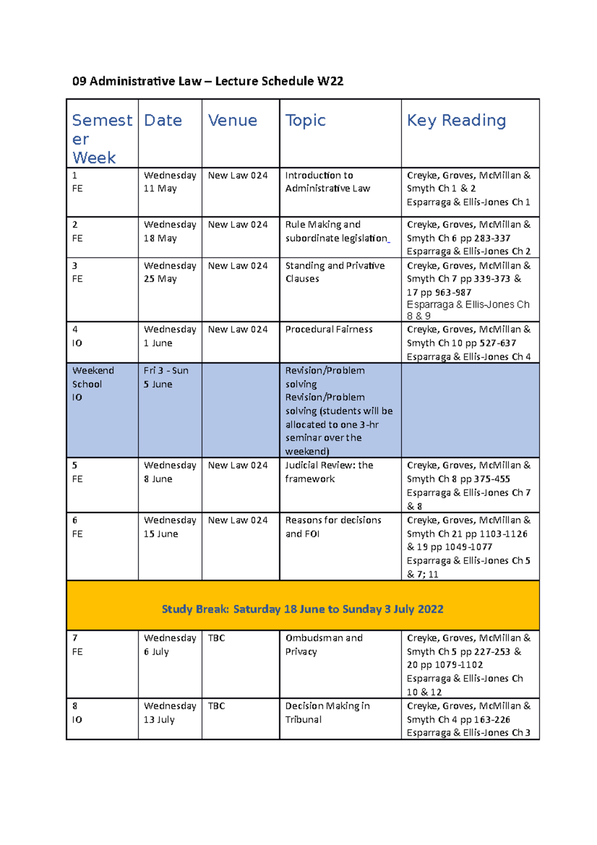 09+Admin+Law+Lecture Schedule - 09 Administrative Law – Lecture ...