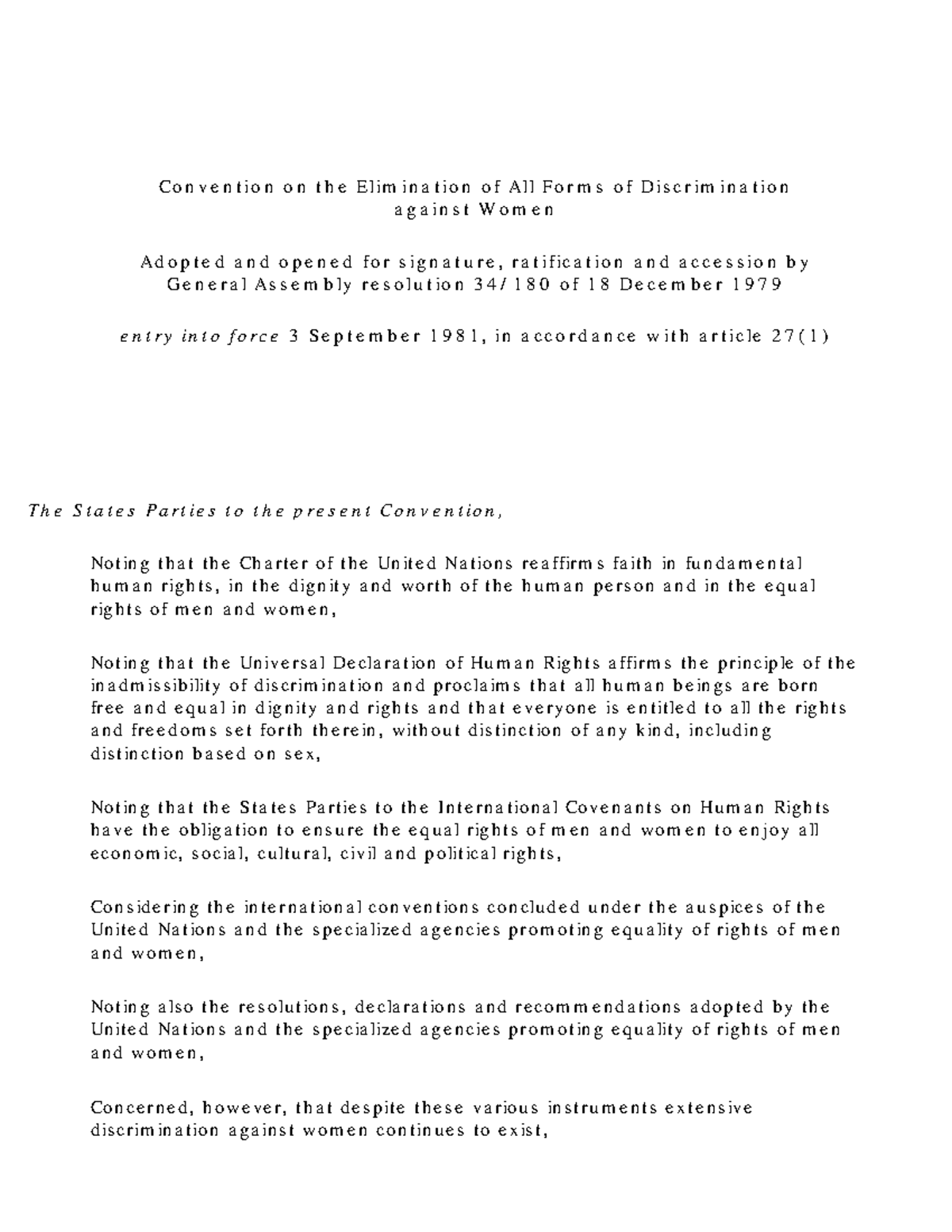 0- Cedaw - Convention on the Elimination of All Forms of Discrimination ...