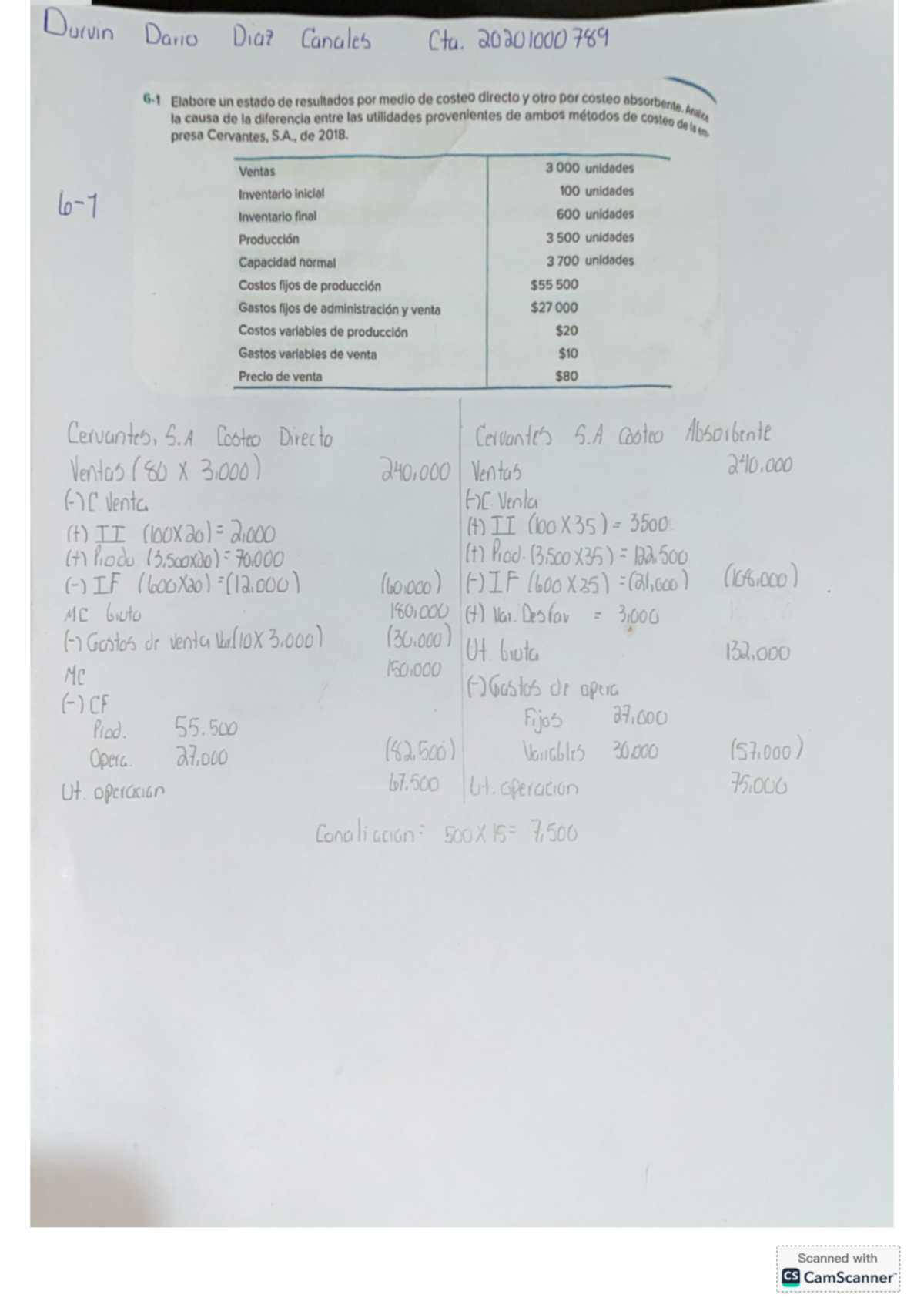 Ejercicios Capitulo #6 - Durvin Dario Diaz Canales Cta. 6 Elabore un ...