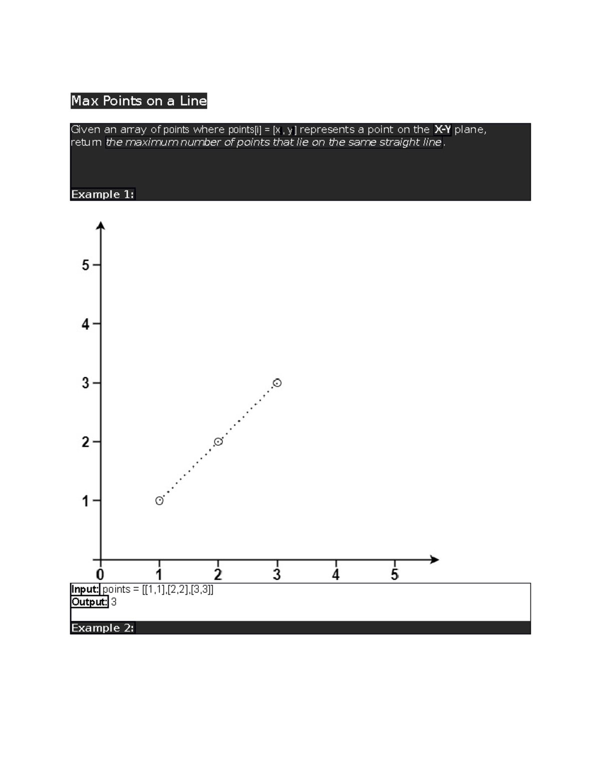 Max Points on a Line - Max Points on a Line Given an array of points ...
