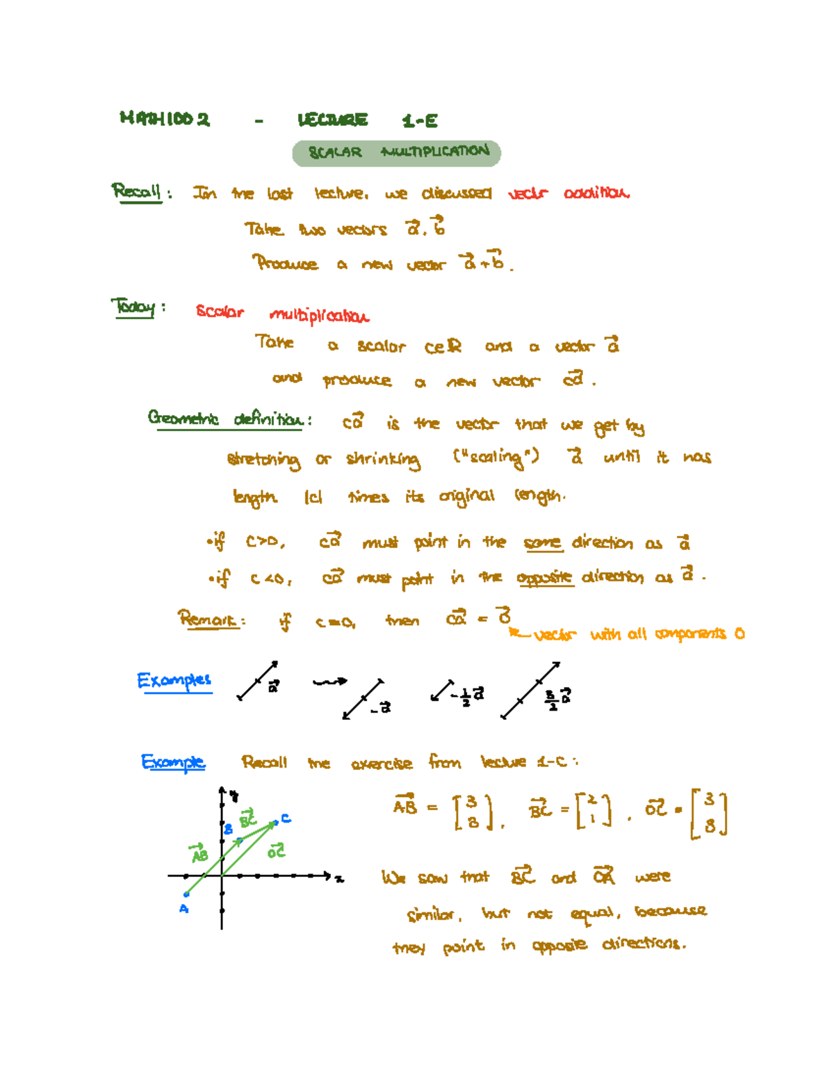 Lecture 1-E-full - Great information - MATH1002 - Studocu