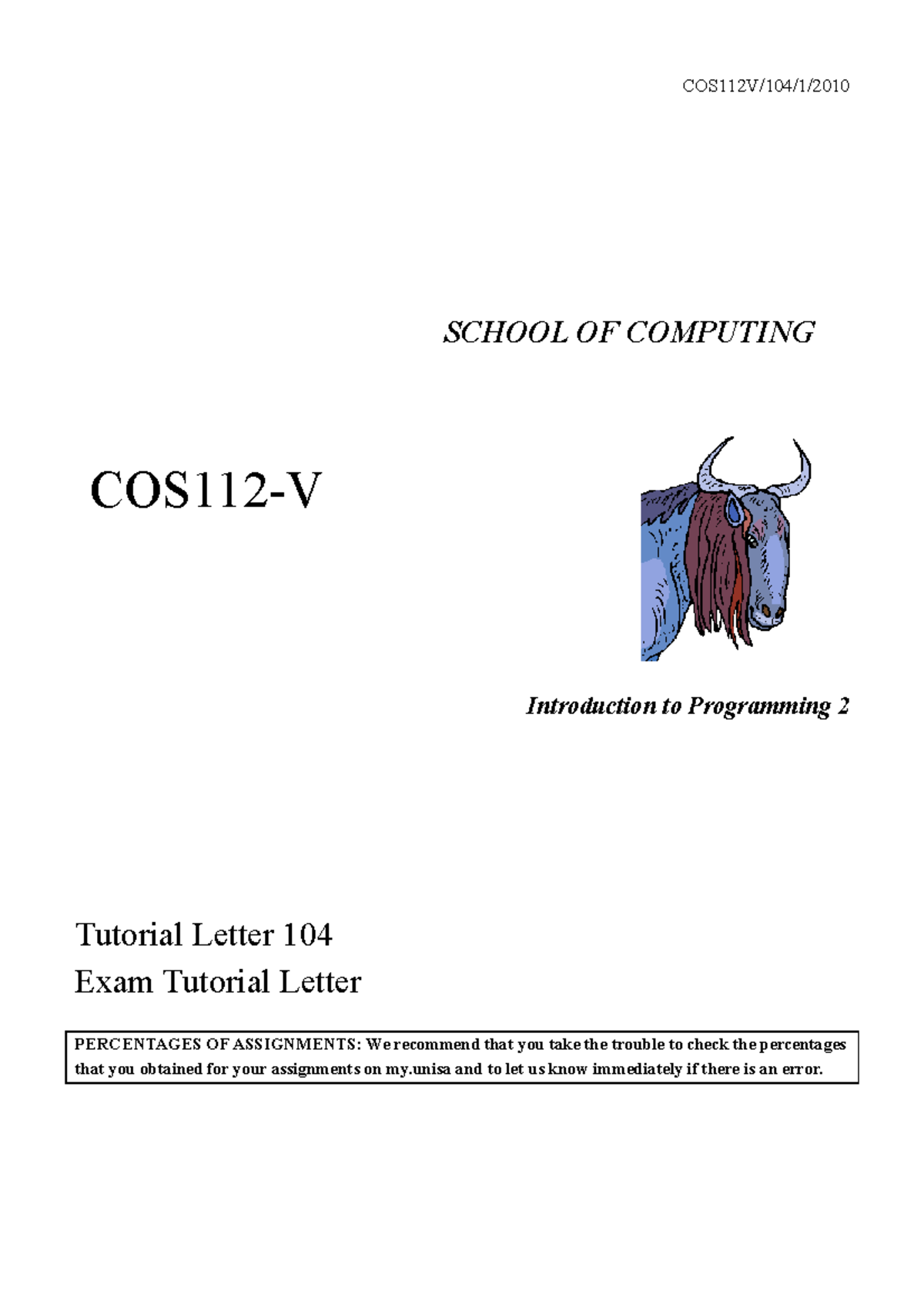 104 2010 1 e - 104_2010_1_e.pdf - COS112V/104/1/ SCHOOL OF COMPUTING ...