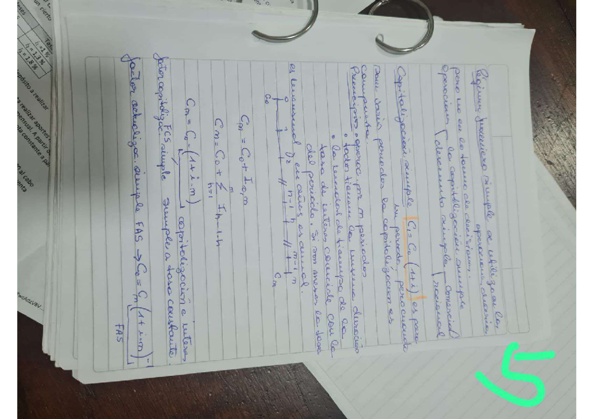 CALCILO FINANCIERO - PROF PALAZZO - Cálculo Financiero - Studocu