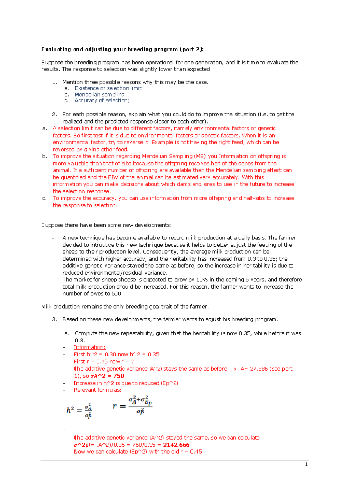 Sheep breeding - Evaluating and adjusting your breeding program (part 2 ...