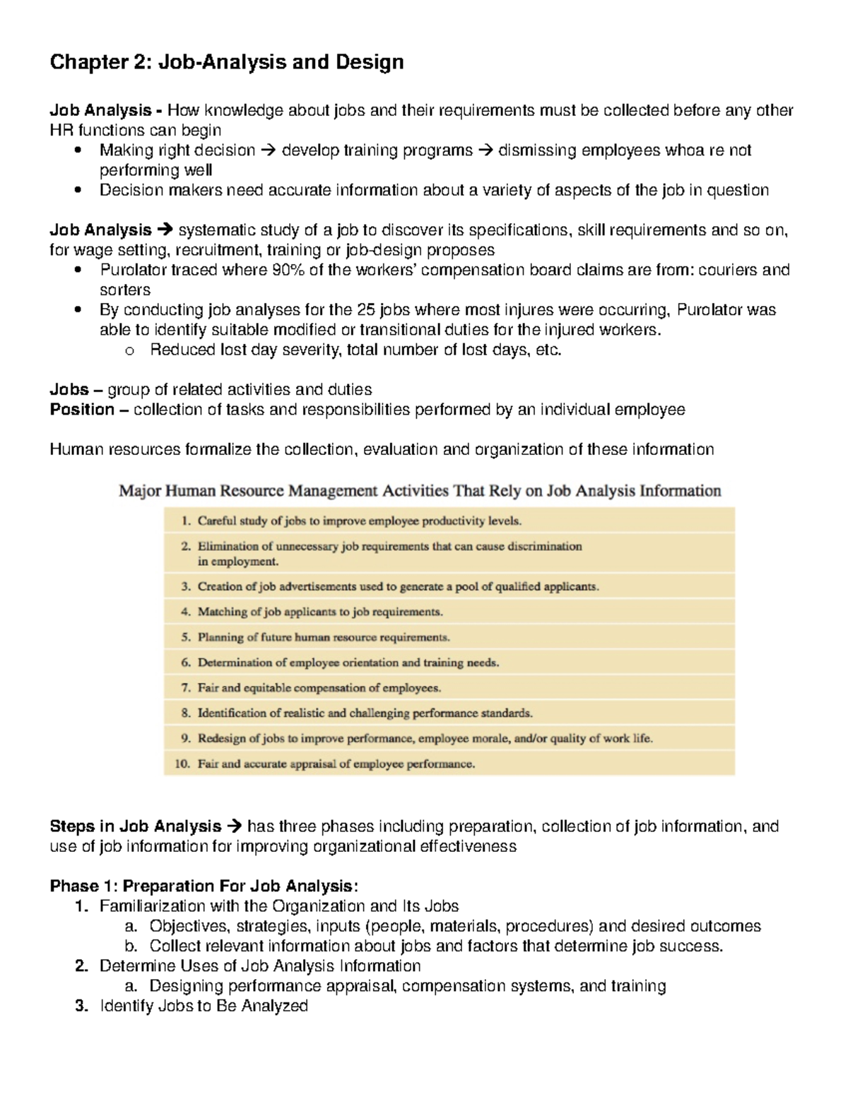 Chapter 2 - Summary Canadian Human Resource Management: A Strategic ...