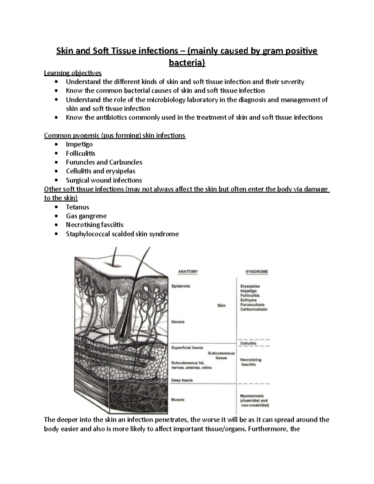 Skin and Soft Tissue infections - Lt 6 - Skin and Soft Tissue ...